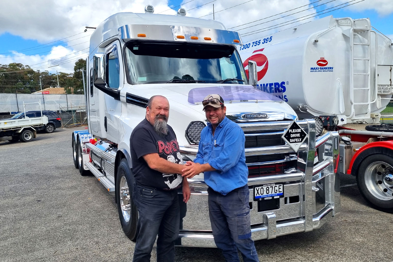 New Freightliner Cascadia 60″XT from MTC to haul a B Double Fuel Tanker ...