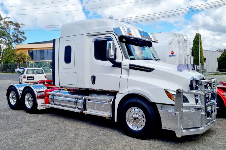 New Freightliner Cascadia 60″XT from MTC to haul a B Double Fuel Tanker ...