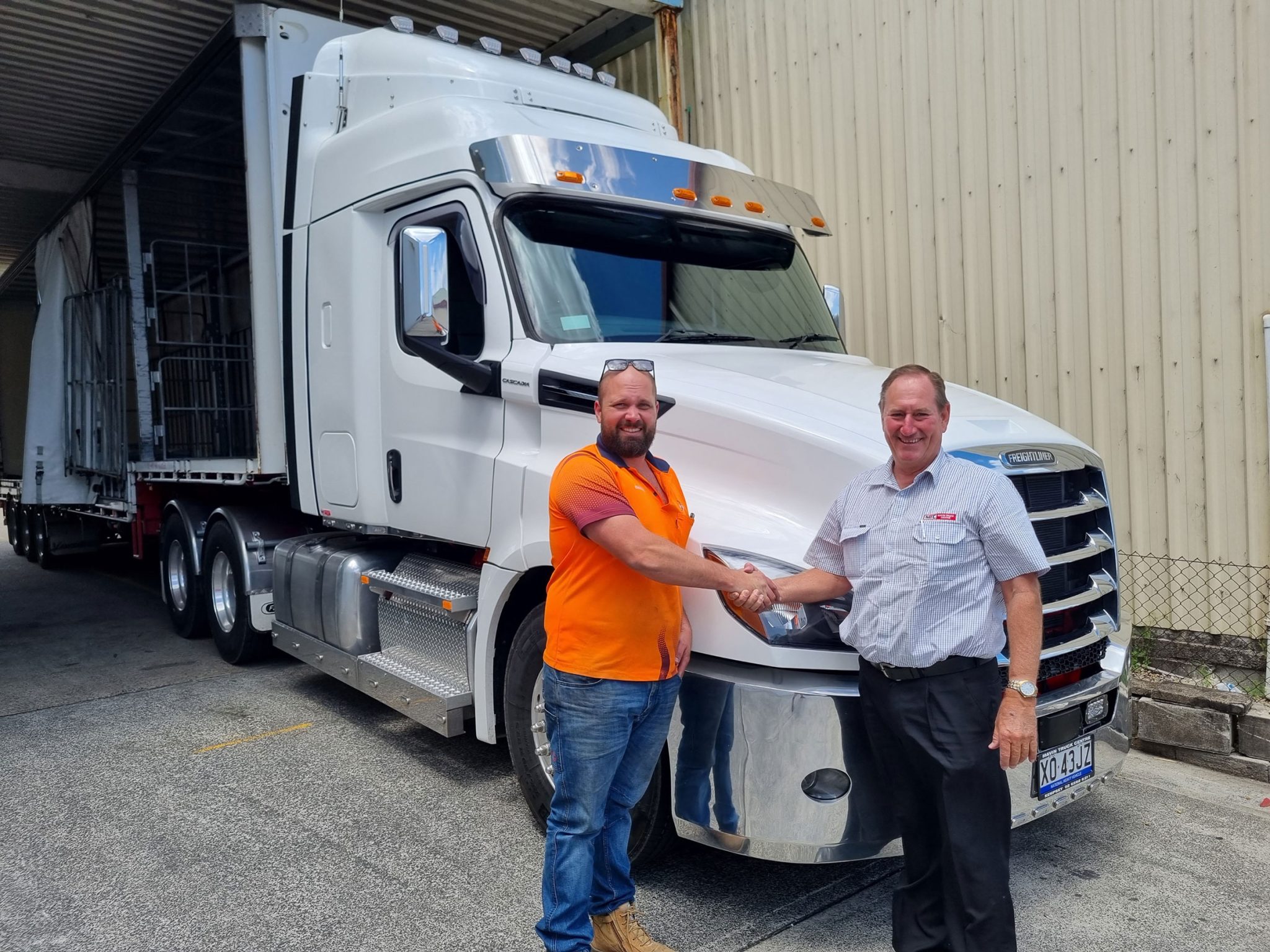 Rod Osborne Transport take delivery of a new Freightliner Cascadia 126 ...
