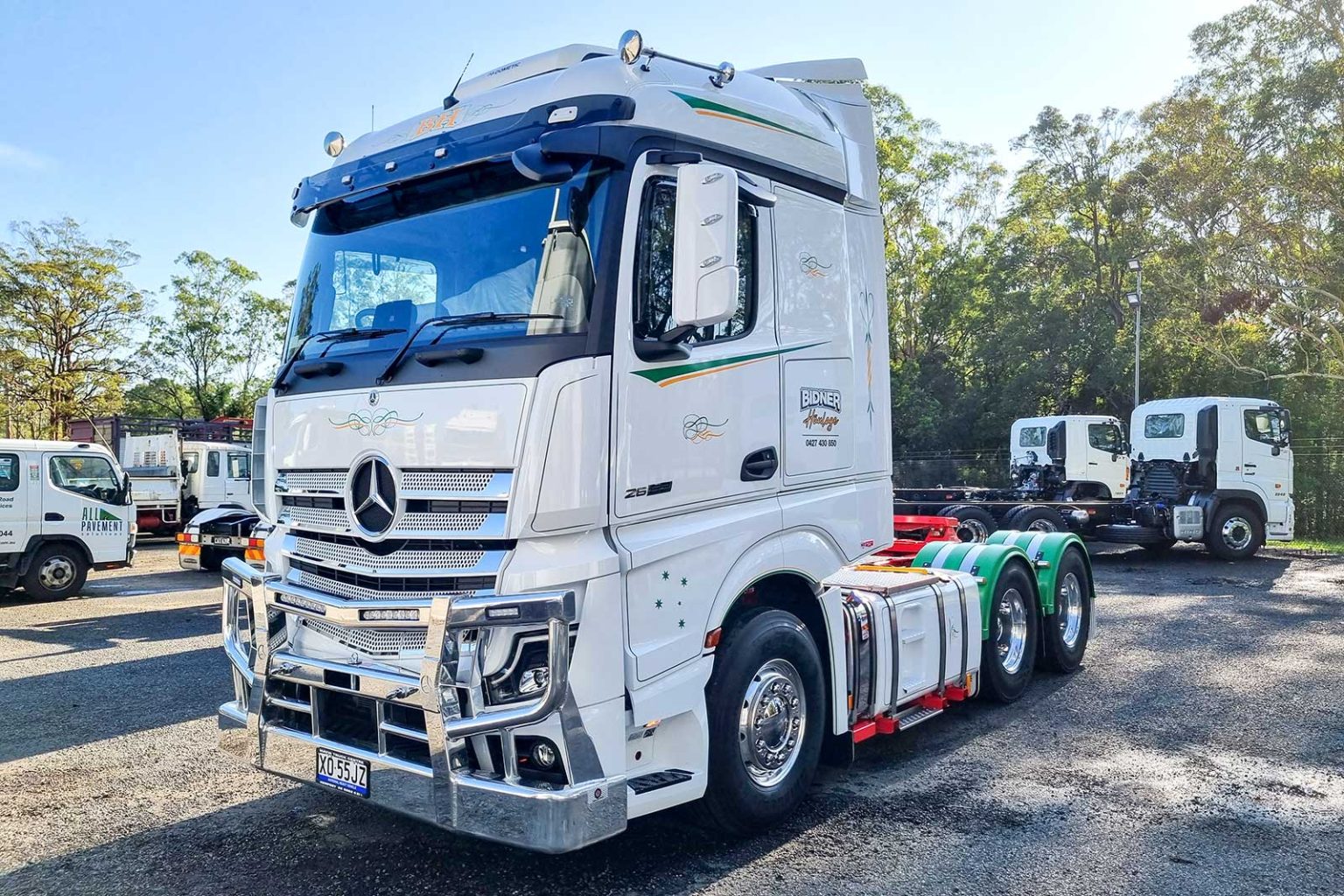 Bidner Haulage ‘s new Mercedes Benz Actros 2663, 630hp with full suite of Safety features ...