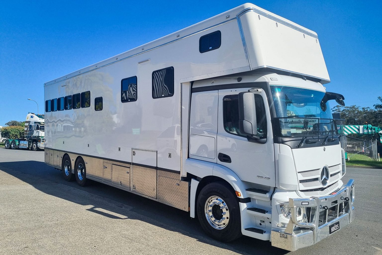 MTC deliver a new Mercedes Benz 2646 fitted with a Custom Built Horse Float – Mavin Truck Centre ...